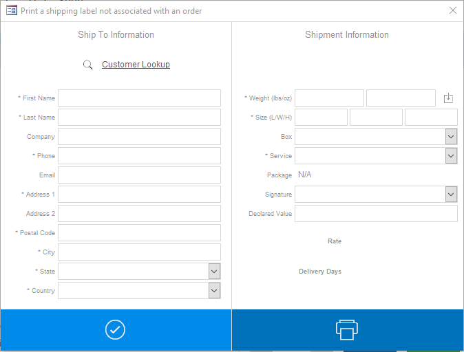 Shipping How To Print A Label Without An Order Stone Edge Order Manager