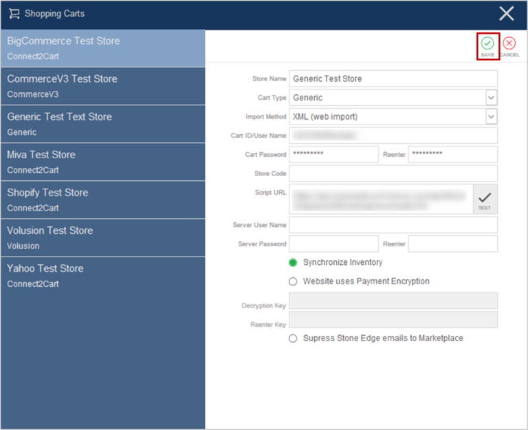 How to Set Up a Generic Cart - Stone Edge Order Manager