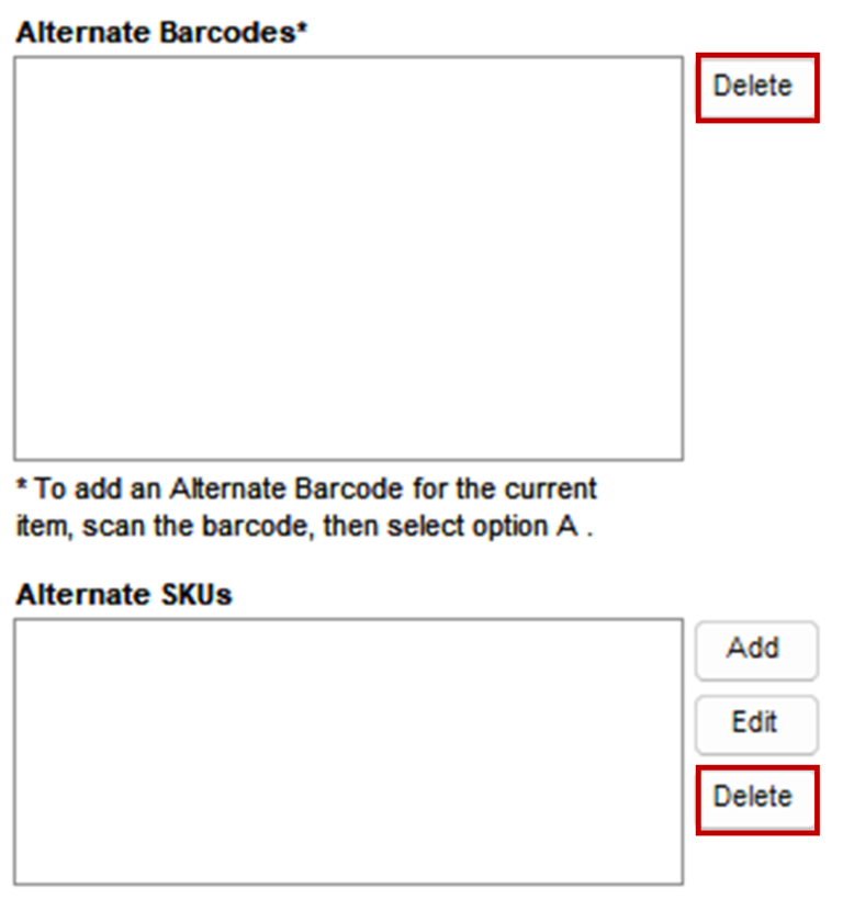 Alternate Barcodes and SKUs - Stone Edge Order Manager