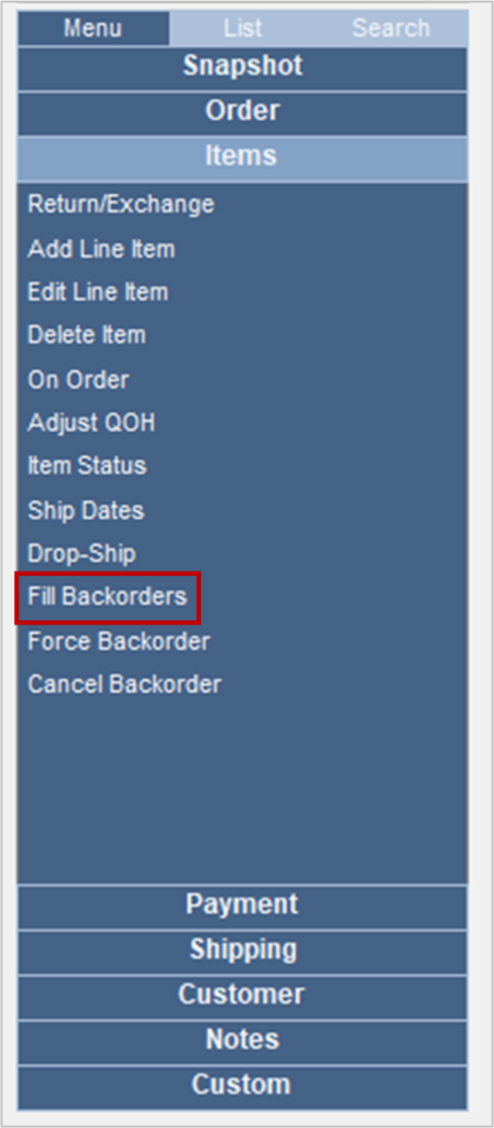 Standard Simple Backorder Process - Stone Edge Order Manager